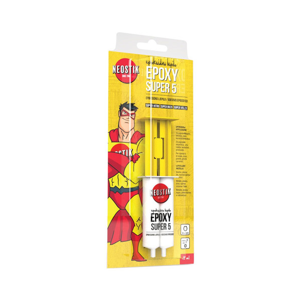 HITRO EPOKSIDNO LEPILO VSESTRANSKO NEOSTIK EP-111 EPOXY SUPER 5 18ml ...
