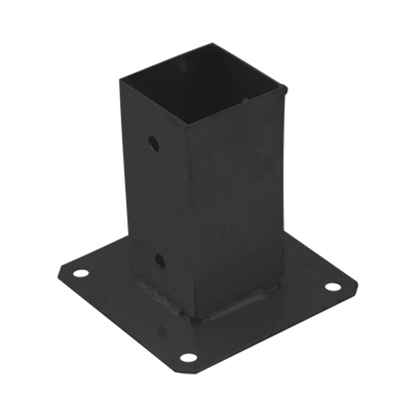 PODSTAVEK ZA STEBER 91x150mm JEKLEN, ČRN | Topdom