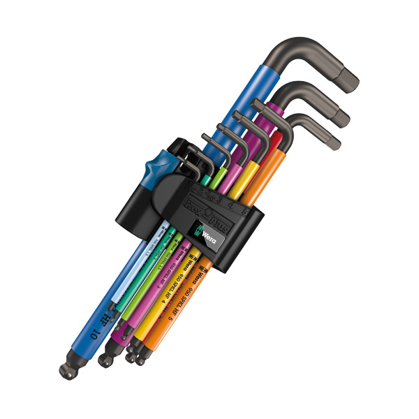 SET KLJUČEV INBUS 1,5-10mm WERA 950/9 HEX-PLUS MULTICOLOR HF 1, 9-DELNI ...