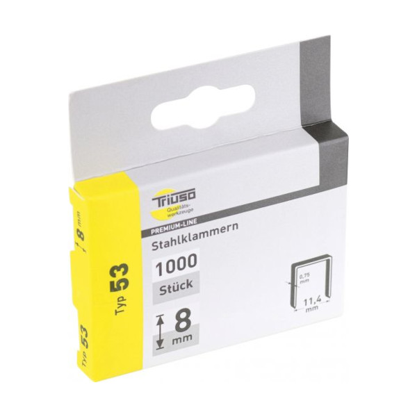 SPONKE ZA SPENJALNIK 8mm TIP 53 1000kos, TRUISO | Topdom