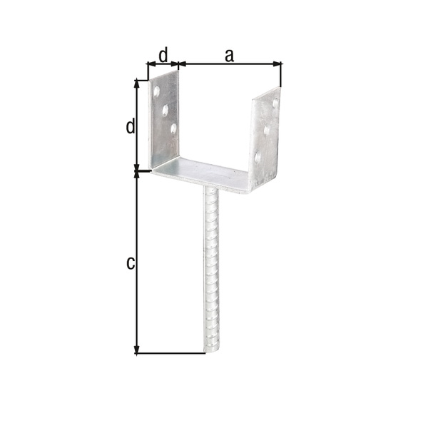 U NOSILEC STEBRA S SIDROM 121x104x60mm POCINKAN | Topdom