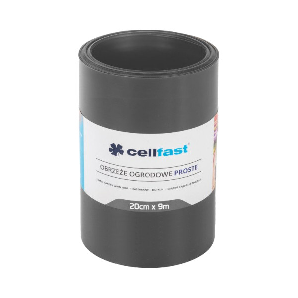 VRTNA OBROBA ZA TRATO, RAVNA 20cm x 9m GRAFITNA, CELLFAST | Topdom