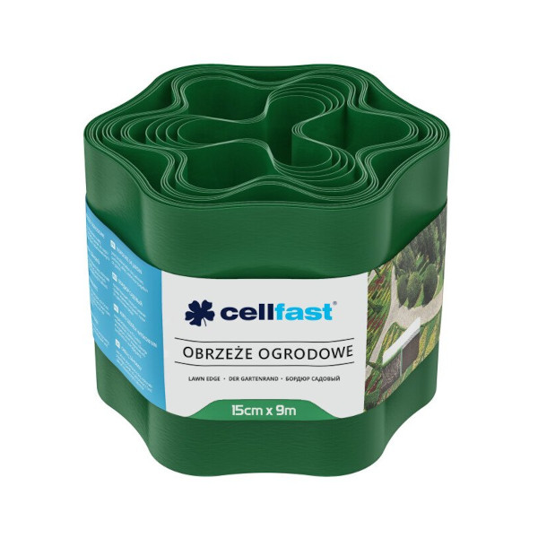 VRTNA OBROBA ZA TRATO, VALOVITA 15cm x 9m ZELEN, CELLFAST | Topdom