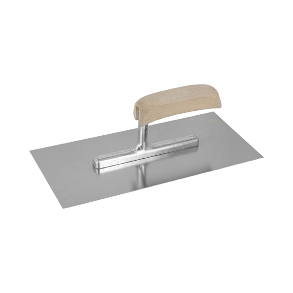 ZIDARSKA GLADILKA 13x28cm INOX, LESEN ROČAJ, TRIUSO | Topdom